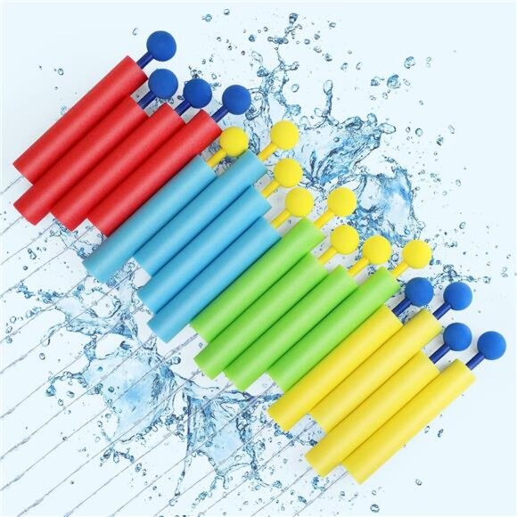 Toys | 16 Pack Water Blaster Super Soaker Guns Set For Kids Adult 3ft ...